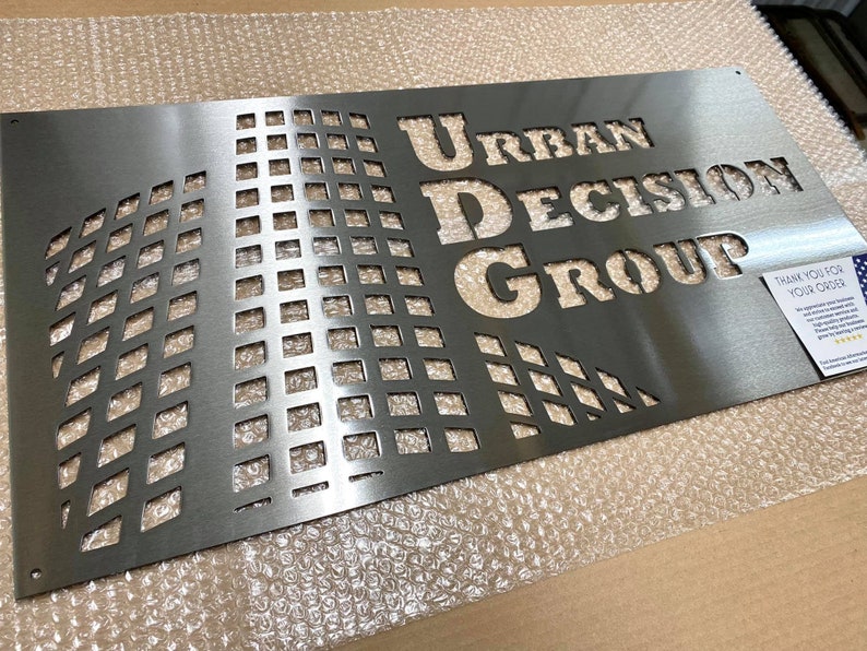 Metal Business Sign Metal Business Logo Sign Personalized - Etsy