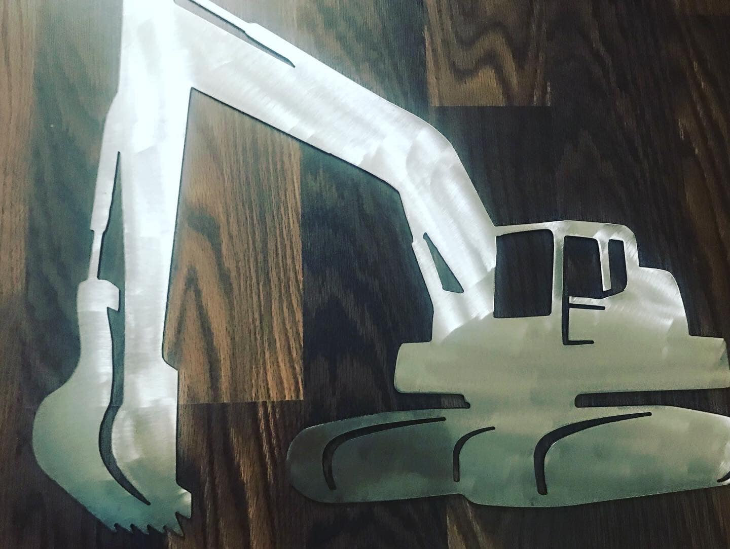 Metal Construction Signs Metal Excavator Sign Metal Skid - Etsy