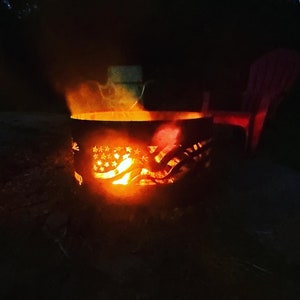 Personalized Fire Ring - Custom Fire Ring - Family Name Fire Ring - Camp Fire Ring - Backyard ...