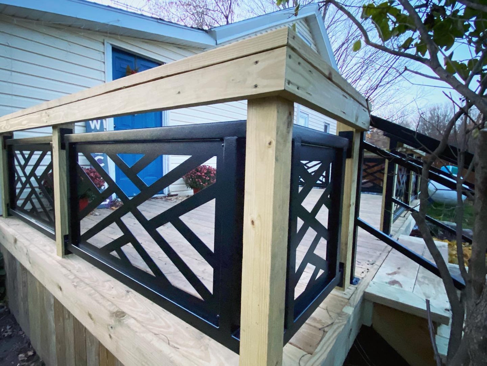 Custom Made Aluminum Railing Inserts Custom Privacy Screens Heavy Duty ...