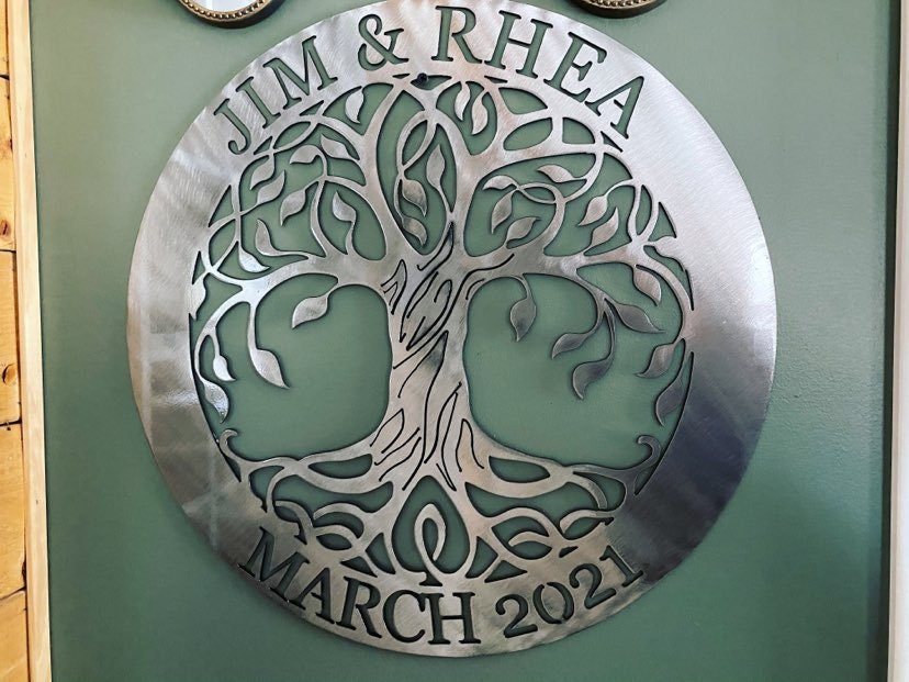 Metal Celtic Tree of Life - Personalized Metal Tree of Life Sign ...