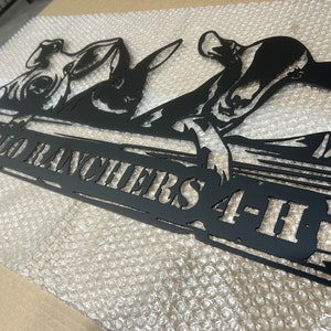 Custom Metal Farm Sign - Metal Barn Sign Personalized - Metal Goat ...
