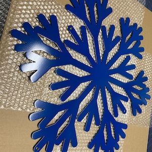 Metal Snowflake - Powder Coated Snowflake - Outdoor Metal Snowflake ...