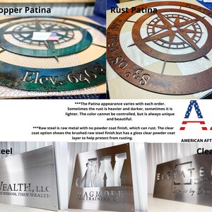 Personalized Compass Metal Sign Custom Coordinates Sign - Etsy