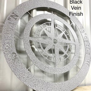 Personalized Compass Metal Sign Custom Coordinates Sign - Etsy