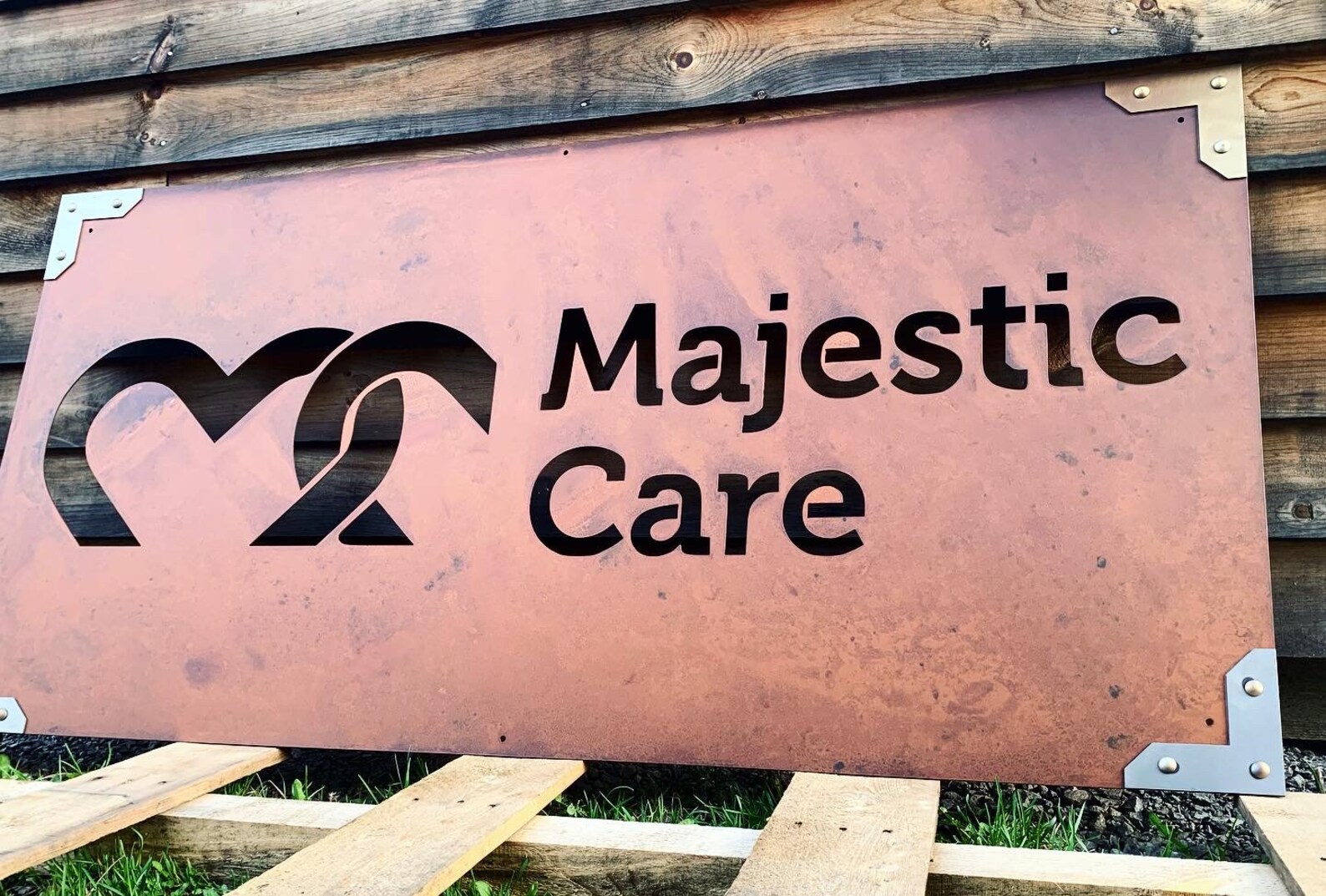 Metal Business Sign - Metal Business Logo Sign -personalized Metal Sign ...