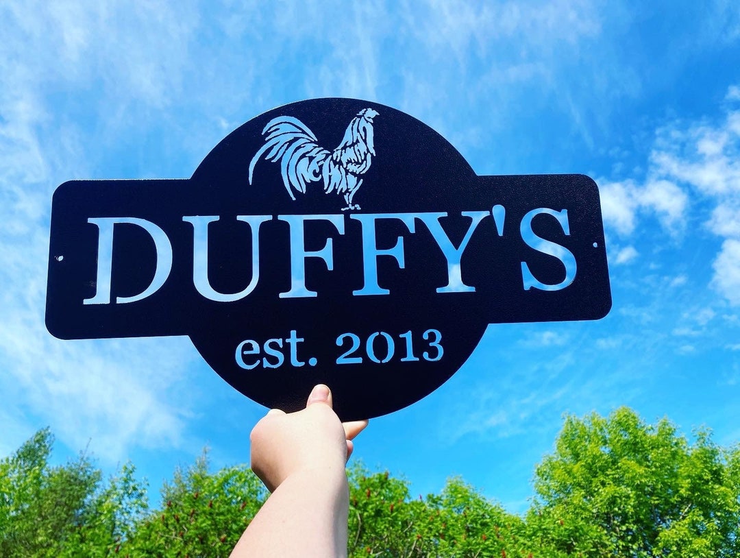 Hanging Farm Sign - Custom Metal Sign - Personalized Gifts - Wall Decor ...