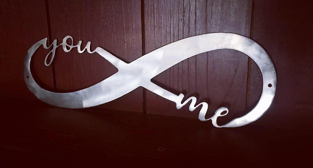 You & Me Infinity Sign Metal Infinity Sign 11th - Etsy