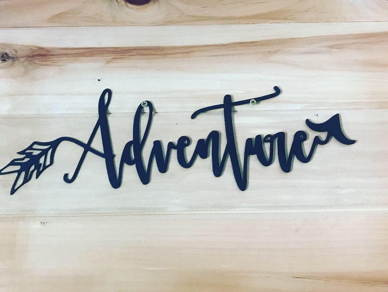 Metal Adventure Arrow - Adventure Decor - Metal Adventure Sign ...