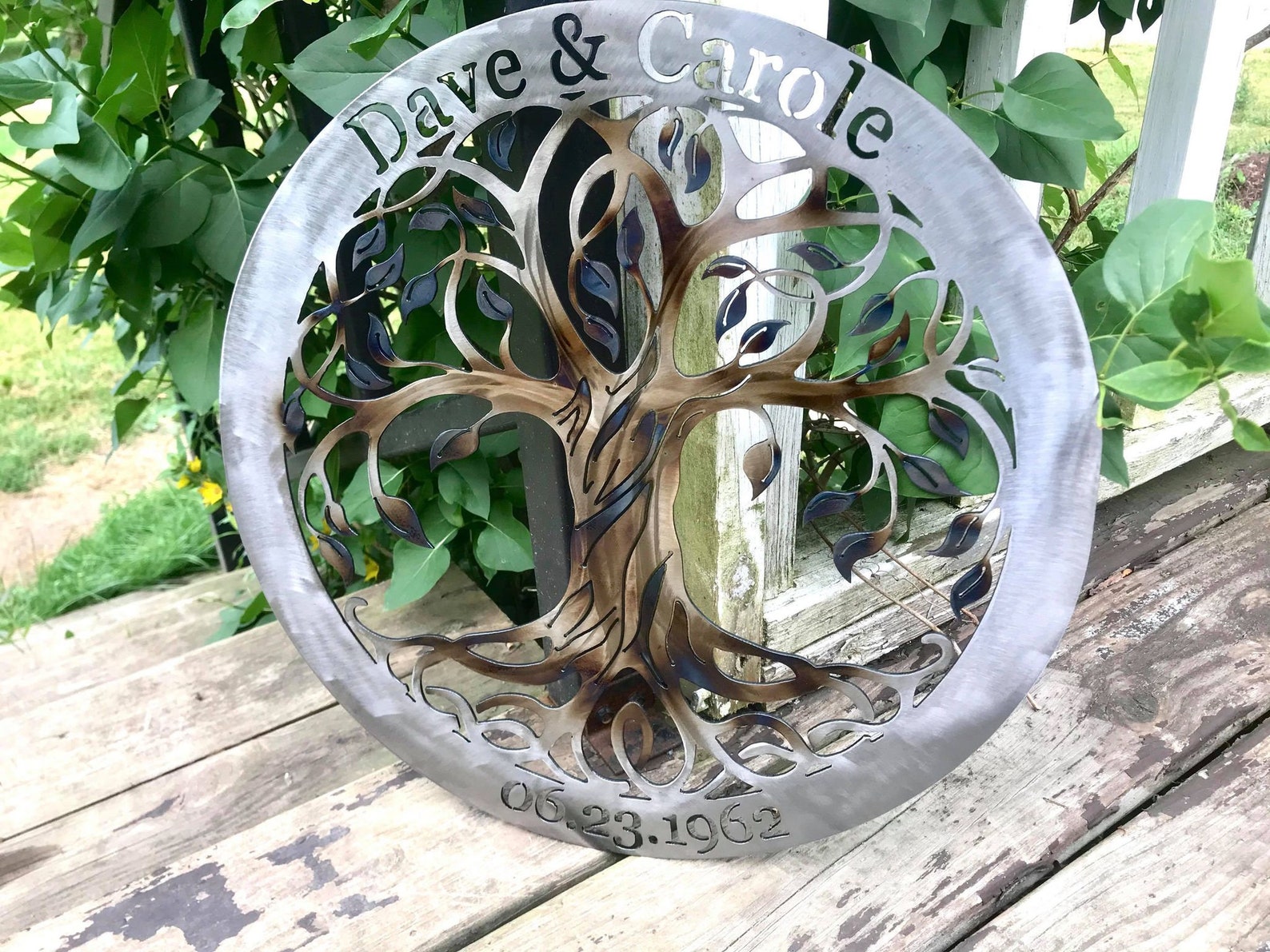Metal Celtic Tree of Life - Personalized Metal Tree of Life Sign ...