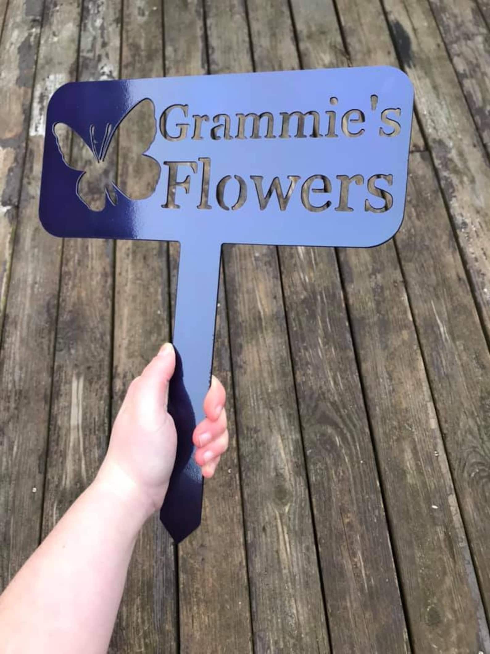 Personalized Garden Sign Custom Metal Garden Stake - Etsy