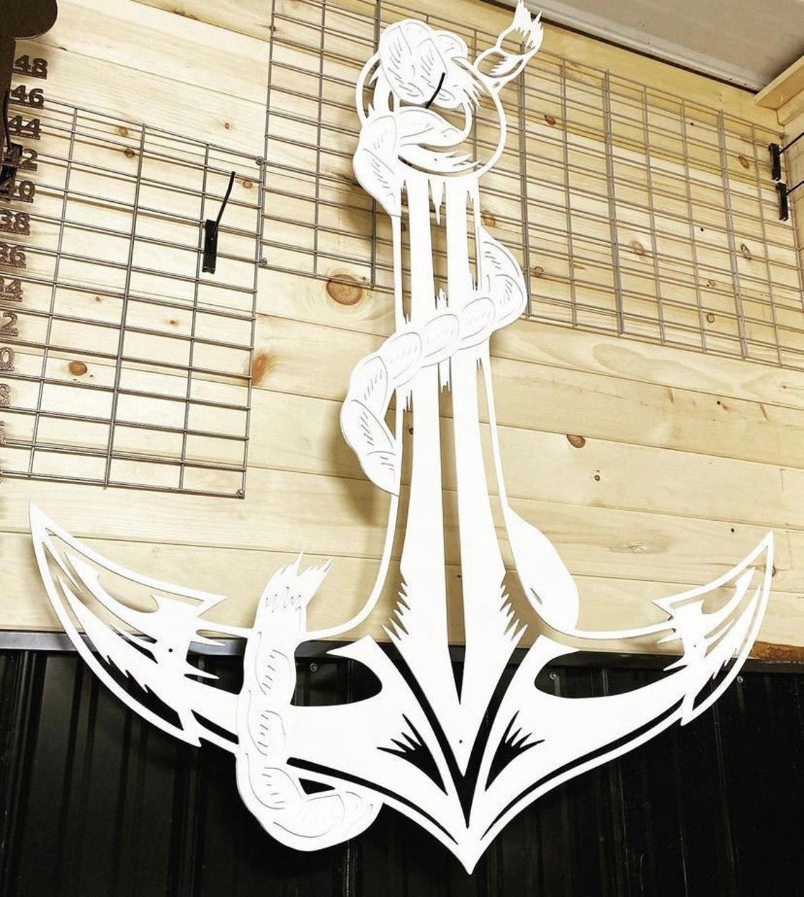 Metal Anchor Anchor Decor Nautical Anchor Sign Outdoor - Etsy