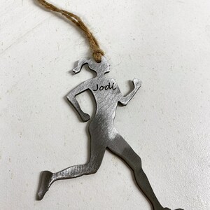 Runner Girl Ornament - Runner Girl Metal Display - Gift for Runner ...