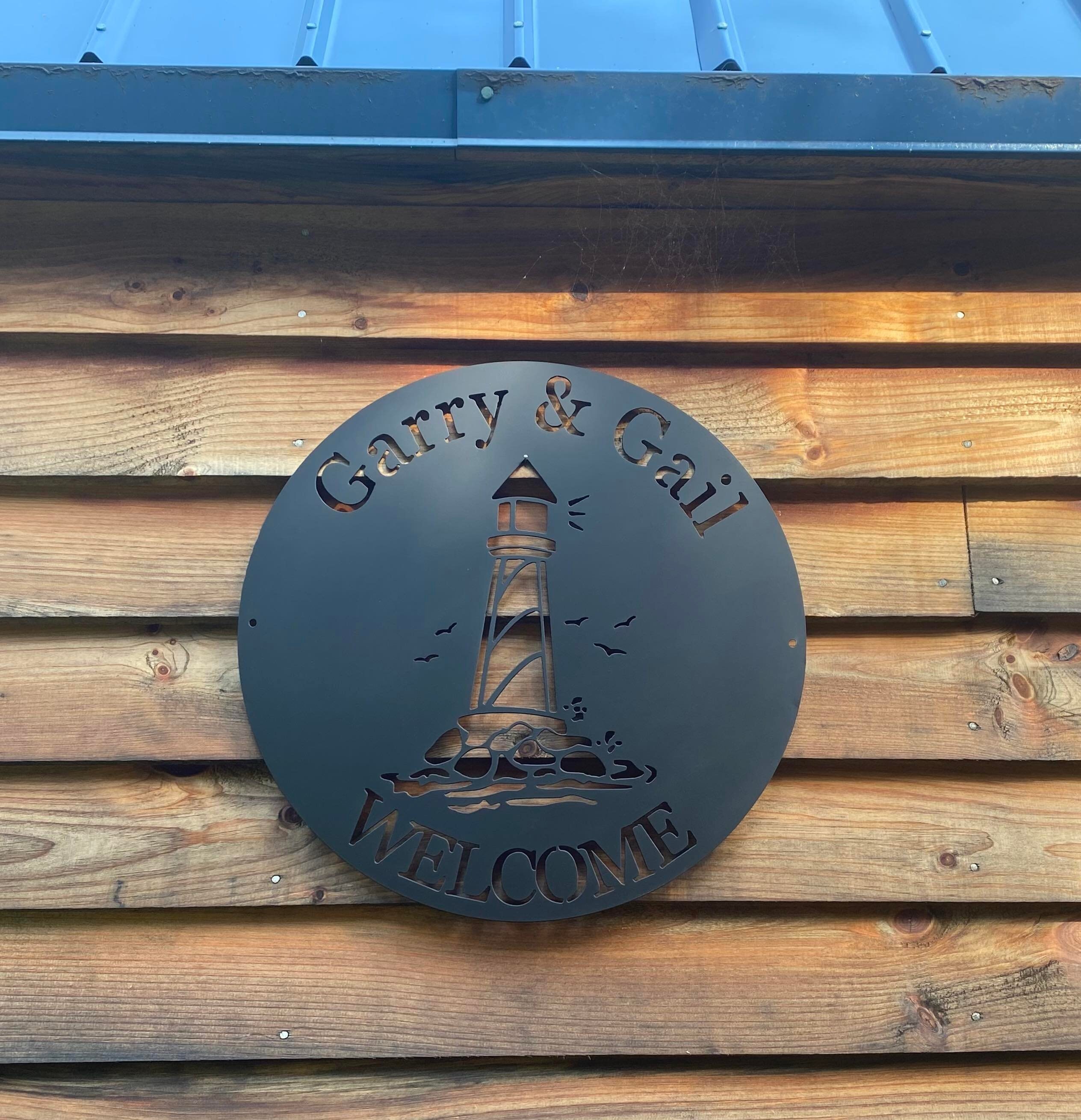 Personalized Lighthouse Sign - Metal Lighthouse Sign - Lighthouse ...