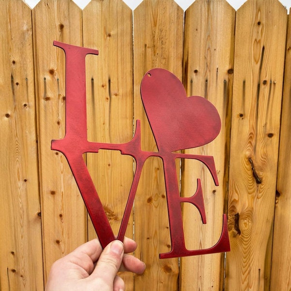 Love Metal Sign - Etsy