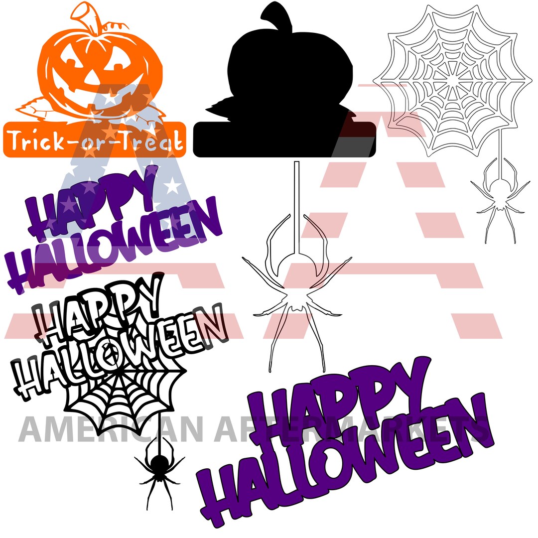 DXF-SVG Halloween Decor Bundle for CNC Plasma Table / Laser - Halloween ...