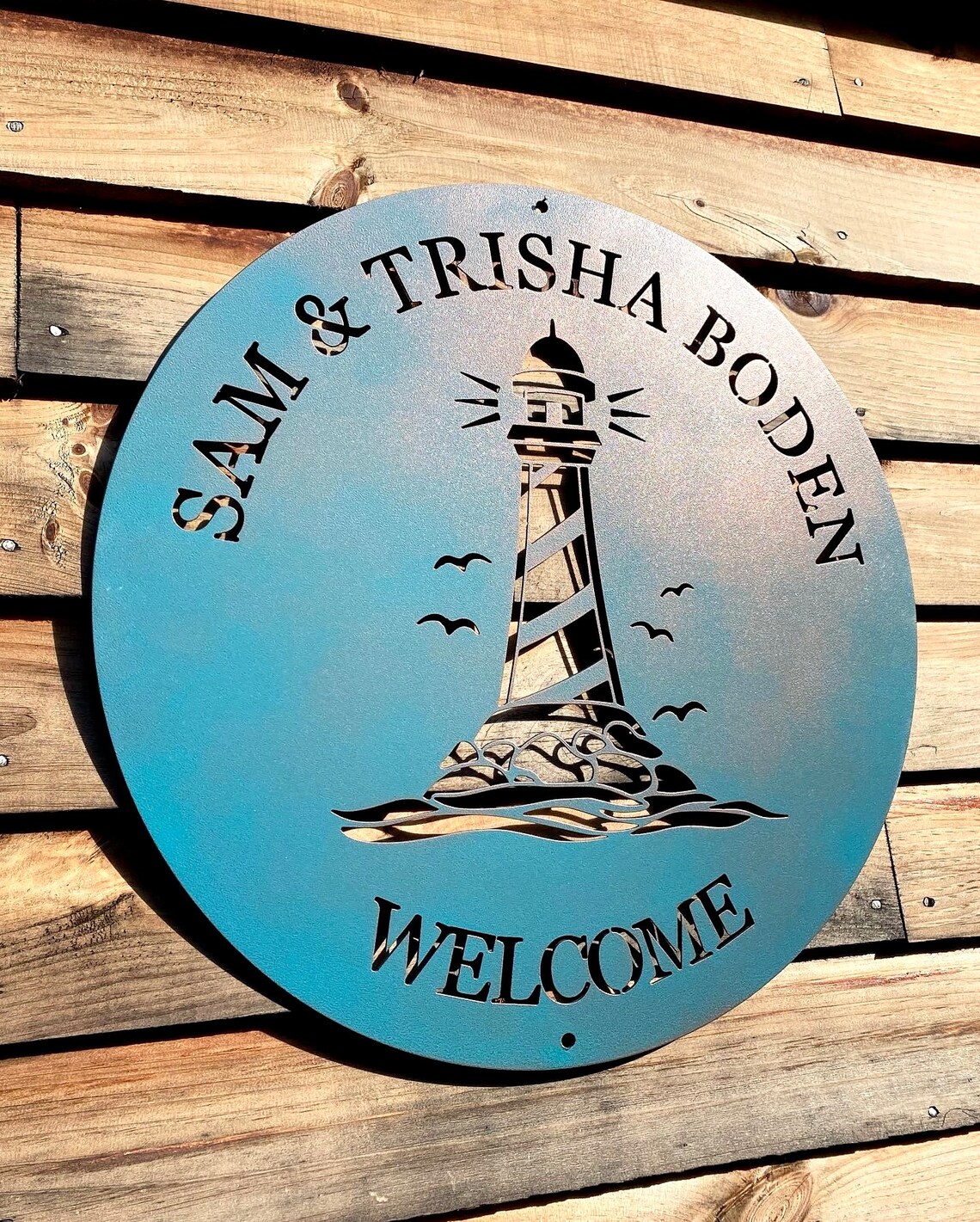 Personalized Lighthouse Sign Metal Lighthouse Sign - Etsy