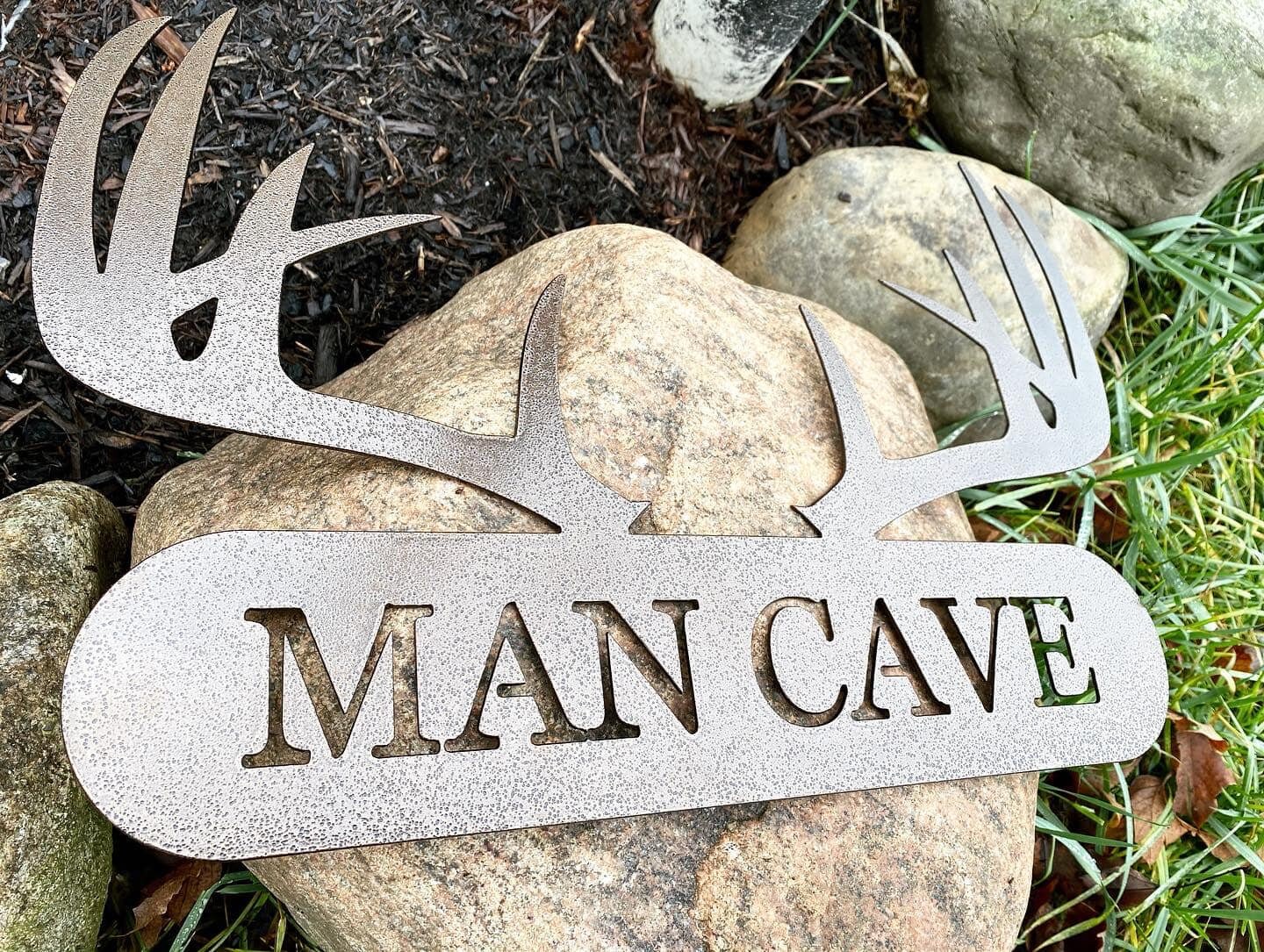 Personalized Metal Antlers Sign - Antlers Sign With Custom Text - Man ...