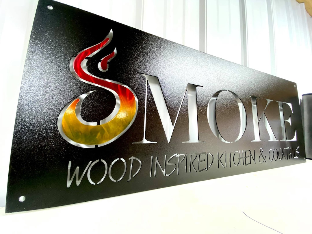 Metal Business Sign - Metal Business Logo Sign - Personalized Metal ...