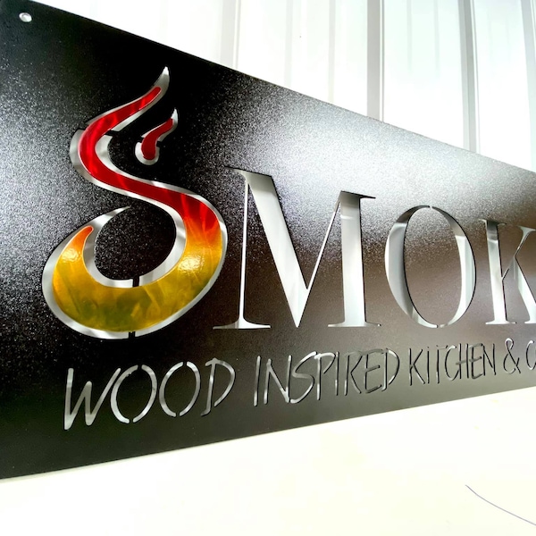 Metal Logo Sign - Etsy