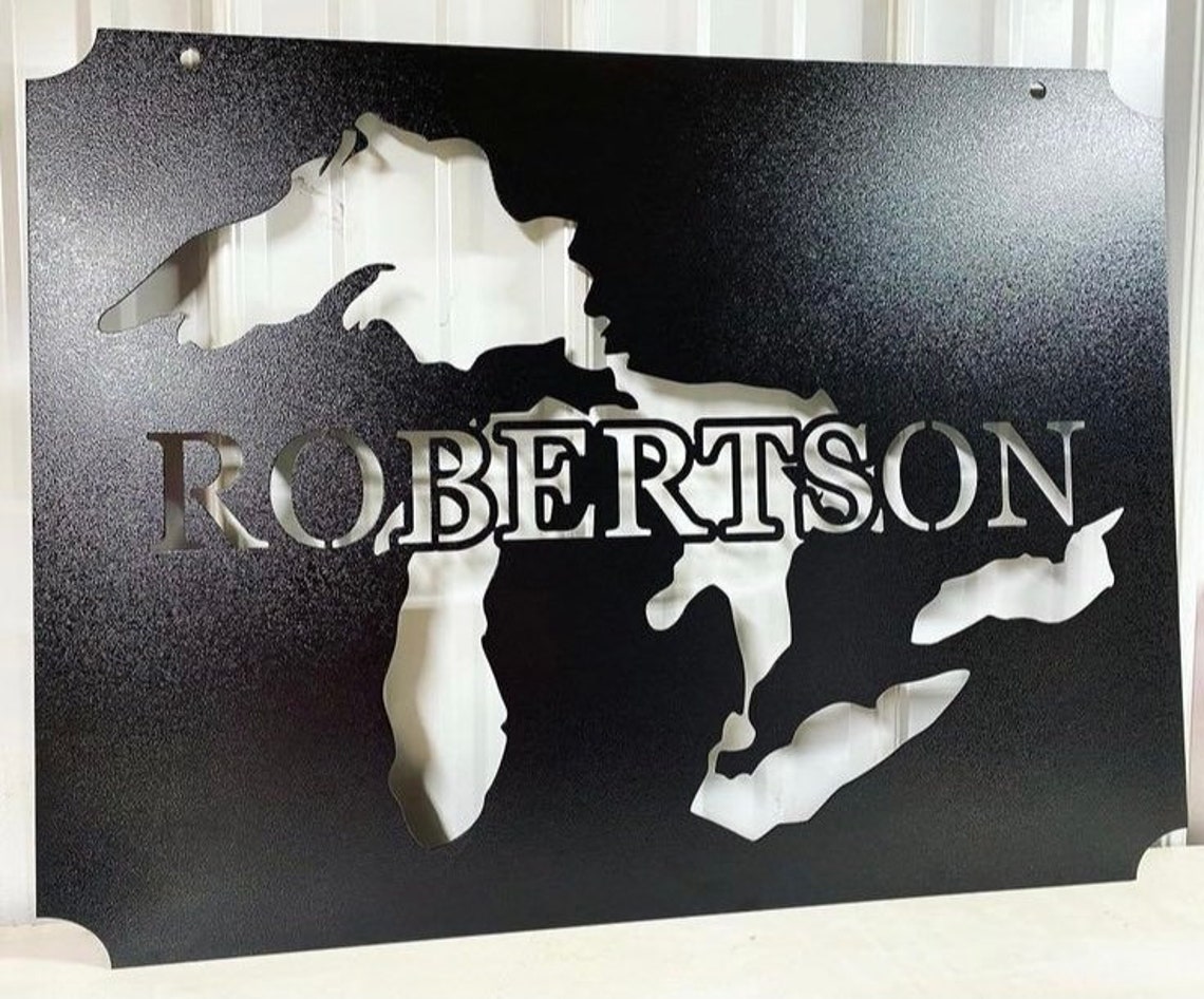 Great Lakes Metal Sign Personalized Great Lakes Sign Great - Etsy