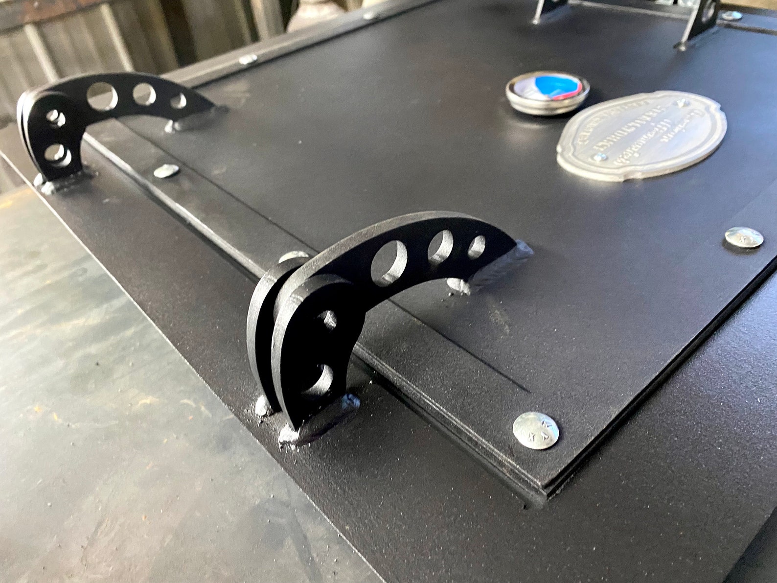 Custom Made Smoker Hinges U.S.A Made Smoker Hinges BBQ Smoker Hinges ...