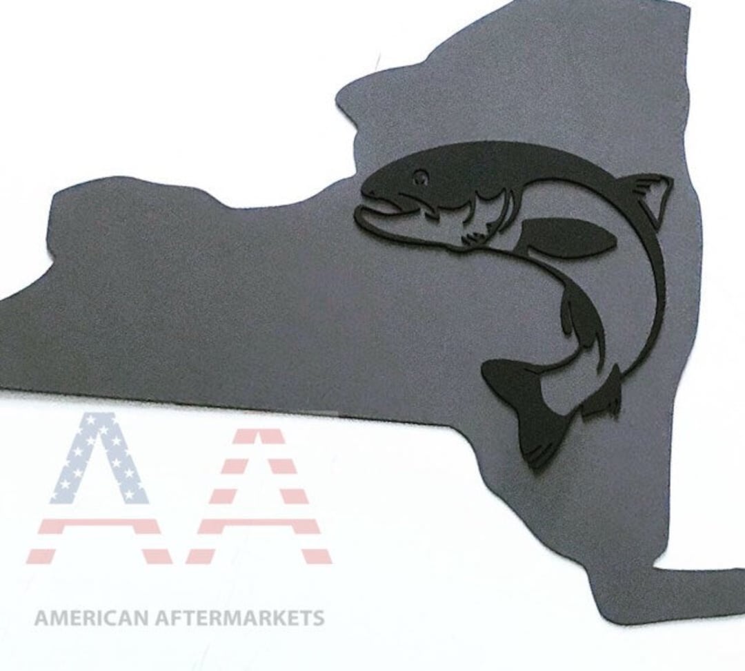 Steelhead State Metal Sign - New York Steelhead Sign - More States ...