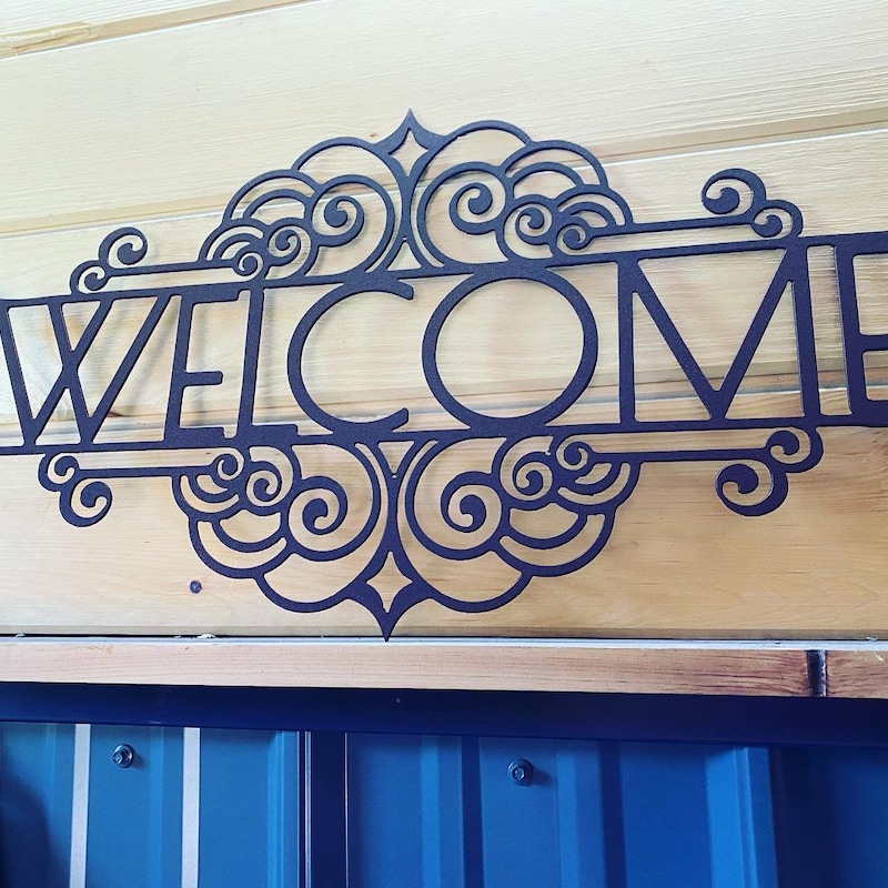 Outdoor Welcome Sign - Etsy