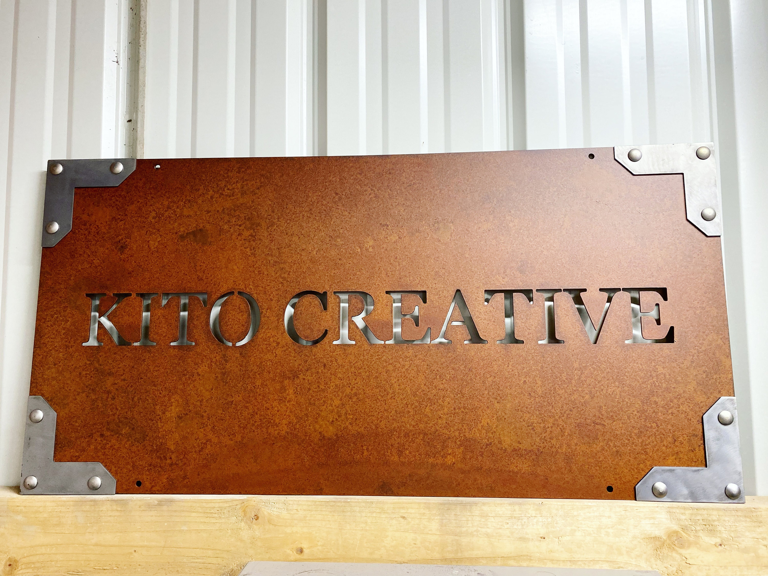 Metal Business Sign - Metal Business Logo Sign -personalized Metal Sign ...