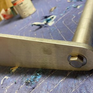 Custom Steel BBQ Smoker Handle - Firebox Handle -smoker Door Handle ...