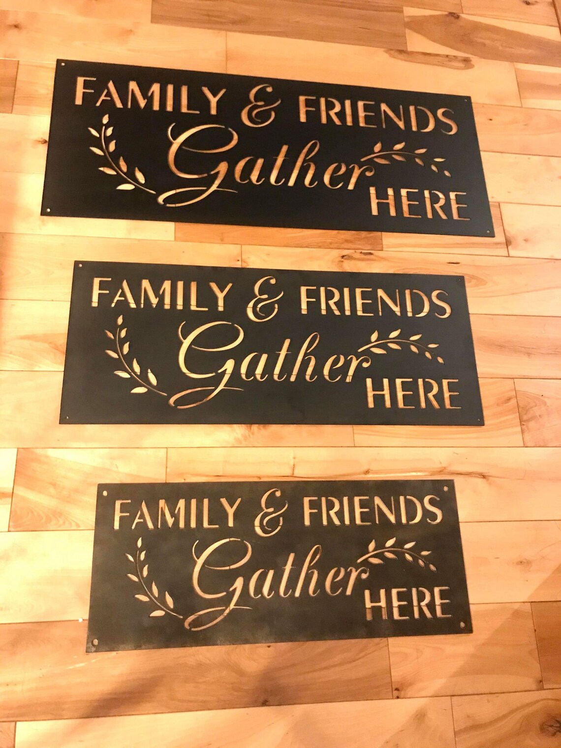 Family & Friends Gather Here Metal Sign Gather Sign Metal | Etsy