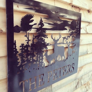 Personalized Nature Metal Sign Wildlife Decor Outdoor Metal Sign Metal ...