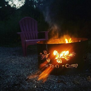 Personalized Fire Ring - Custom Fire Ring - Family Name Fire Ring ...