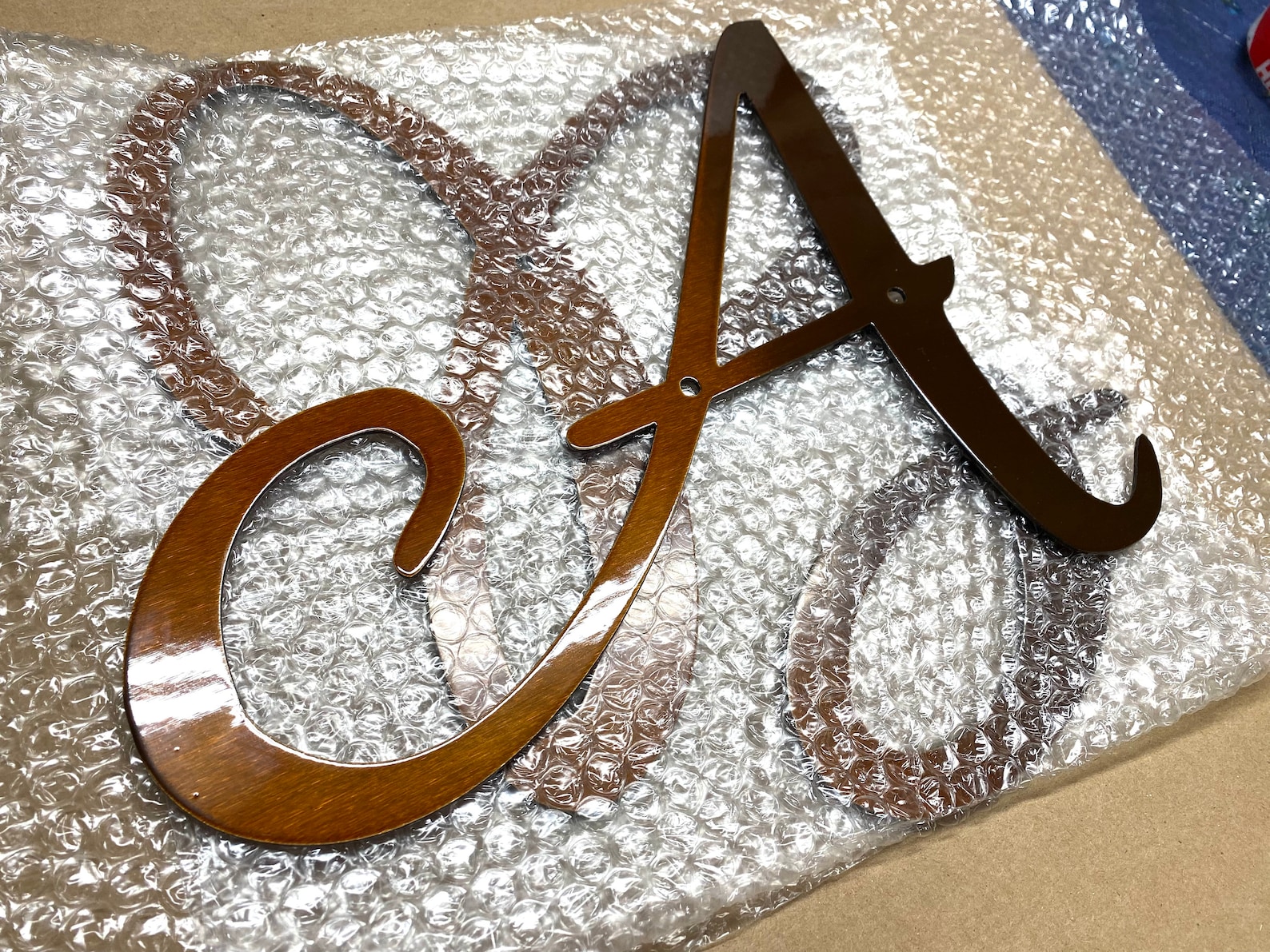 Metal Letter Family Sign - Last Name Metal Letter - Metal Letter Sign ...