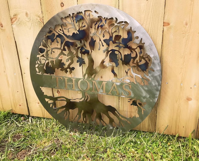 Personalized Metal Tree Of Life Tree Of Life Wall Hanging | Etsy