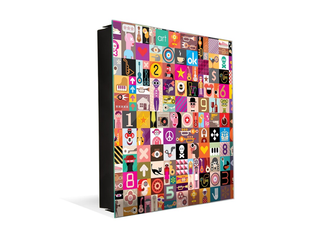 Key Box - Kay Cabinet -key Holder: Art Collage - Etsy