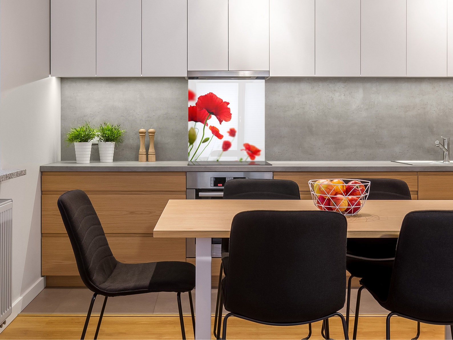Glass Kitchen Backsplash – Tempered Glass Splashback – Photo Backsplash ...