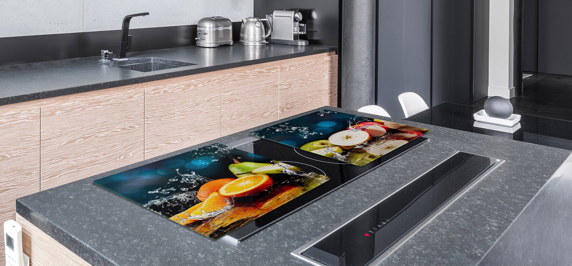 UNIQUE Tempered GLASS Kitchen Board Wet Fruit - Etsy