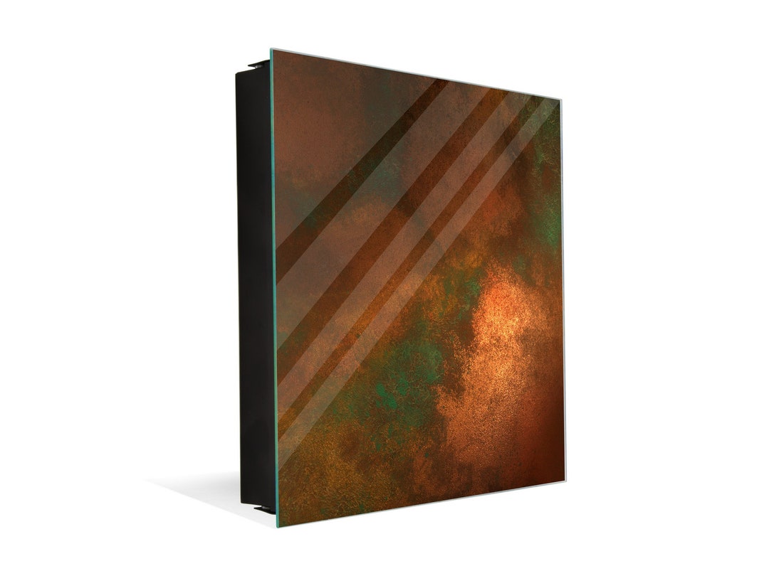 50 Keys Cabinet With Decorative Front Panel and Glass White Board ...