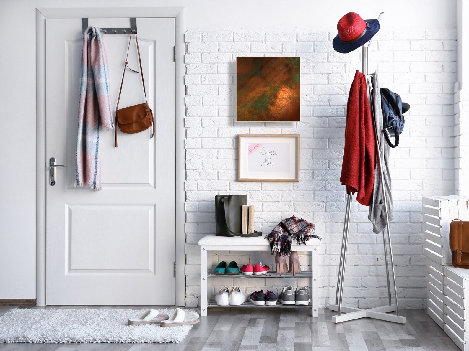 50 Keys Cabinet With Decorative Front Panel and Glass White - Etsy