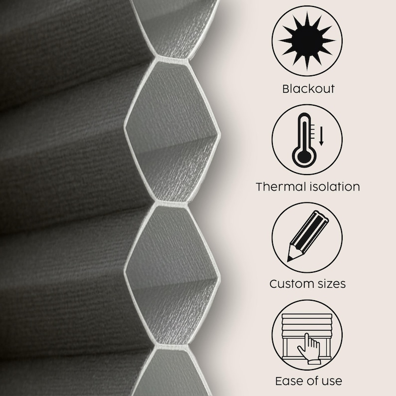 Honeycomb Pleated Roof Window Blind: Blackout & Thermal - Made to ...