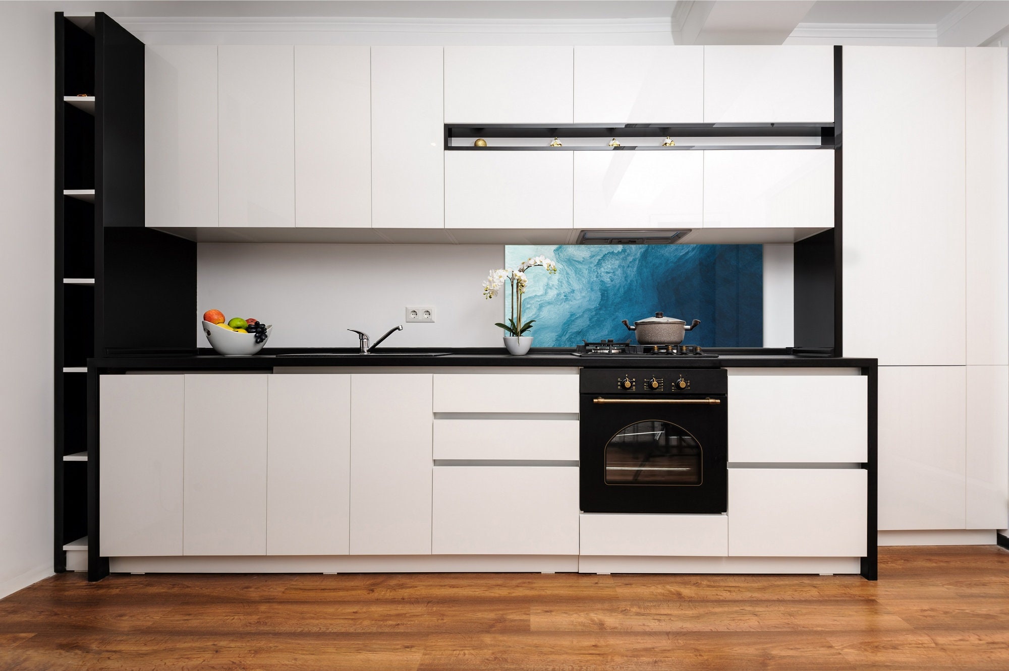 Contemporary Glass Kitchen Panel Wide Format Wall Backsplash - Etsy