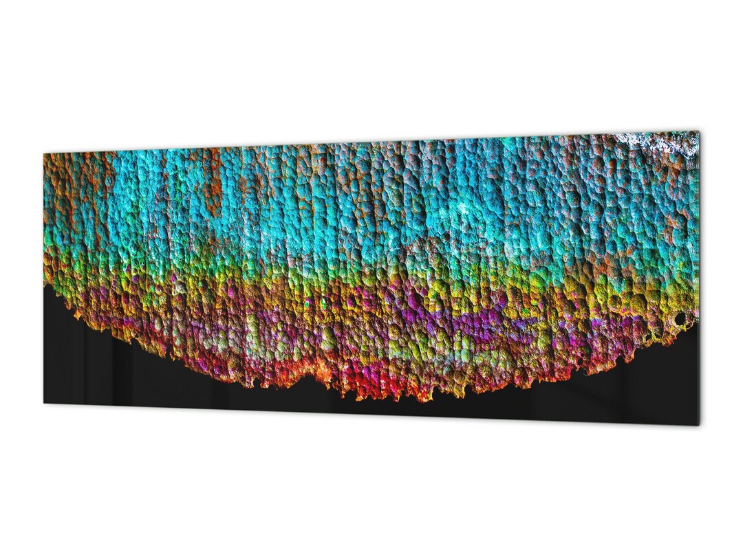 Stunning Glass Wall Art Wide Format Backsplash With or W/o Stainless ...