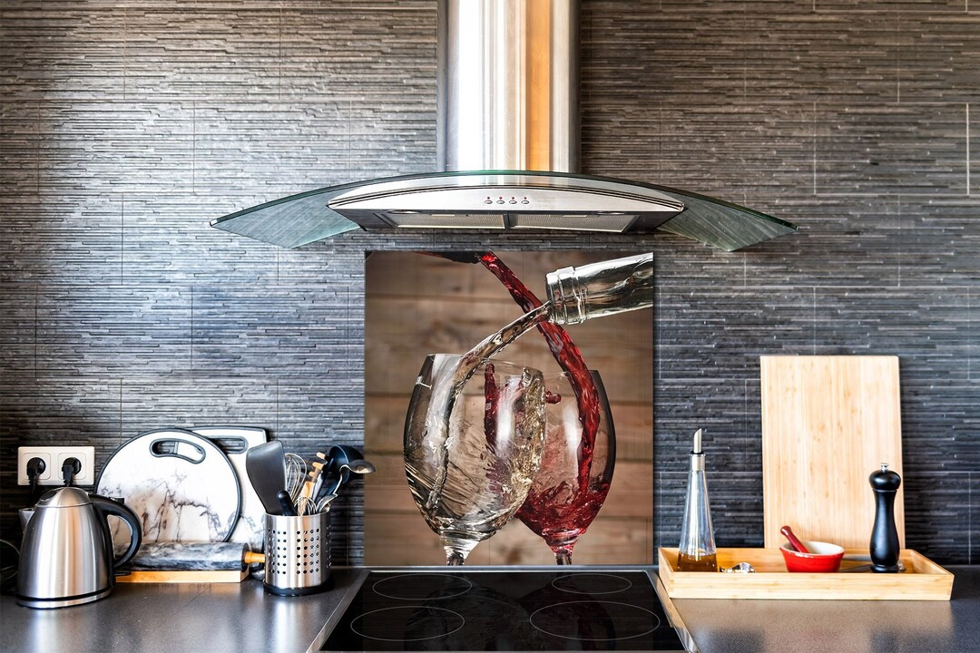 Stylish Tempered Glass Backsplash – Glass Kitchen Splashback – Glass ...