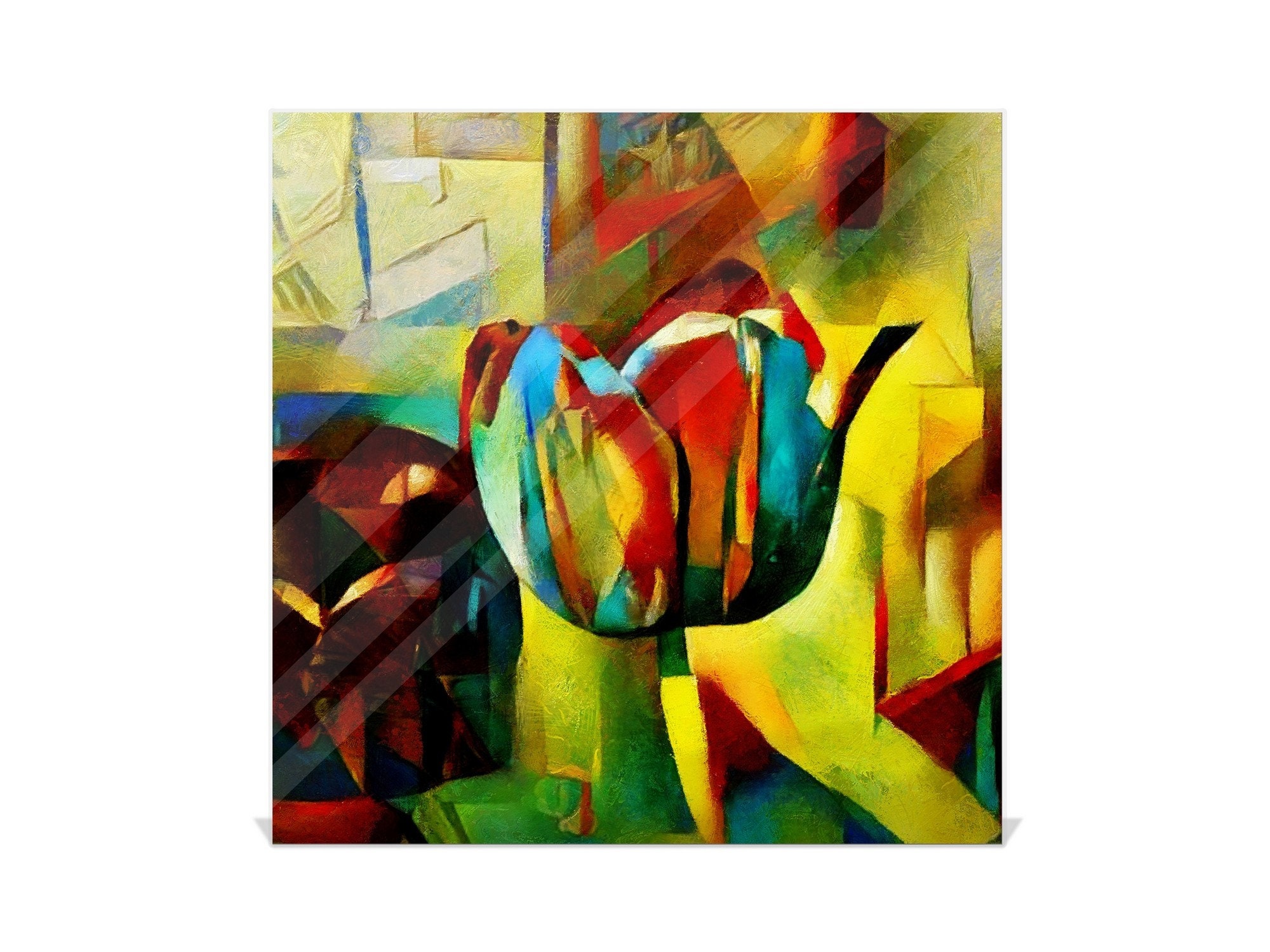 50 Keys Cabinet and Dry Erase Board in ONE: Cubist Tulip - Etsy