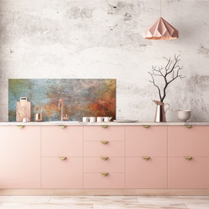 Contemporary Glass Kitchen Panel - Wide Format Wall Backsplash Textures ...