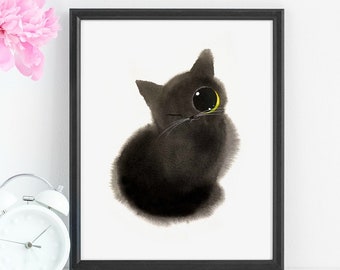 One Eyed Cat Art - Etsy
