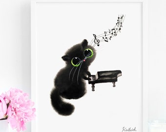 Piano Art Print - Etsy