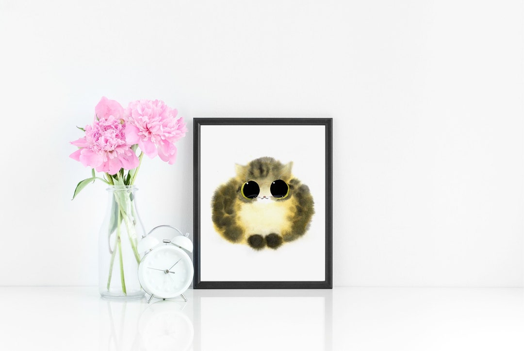 Brown Spotted Tabby Loaf Print Instant Download Art - Etsy