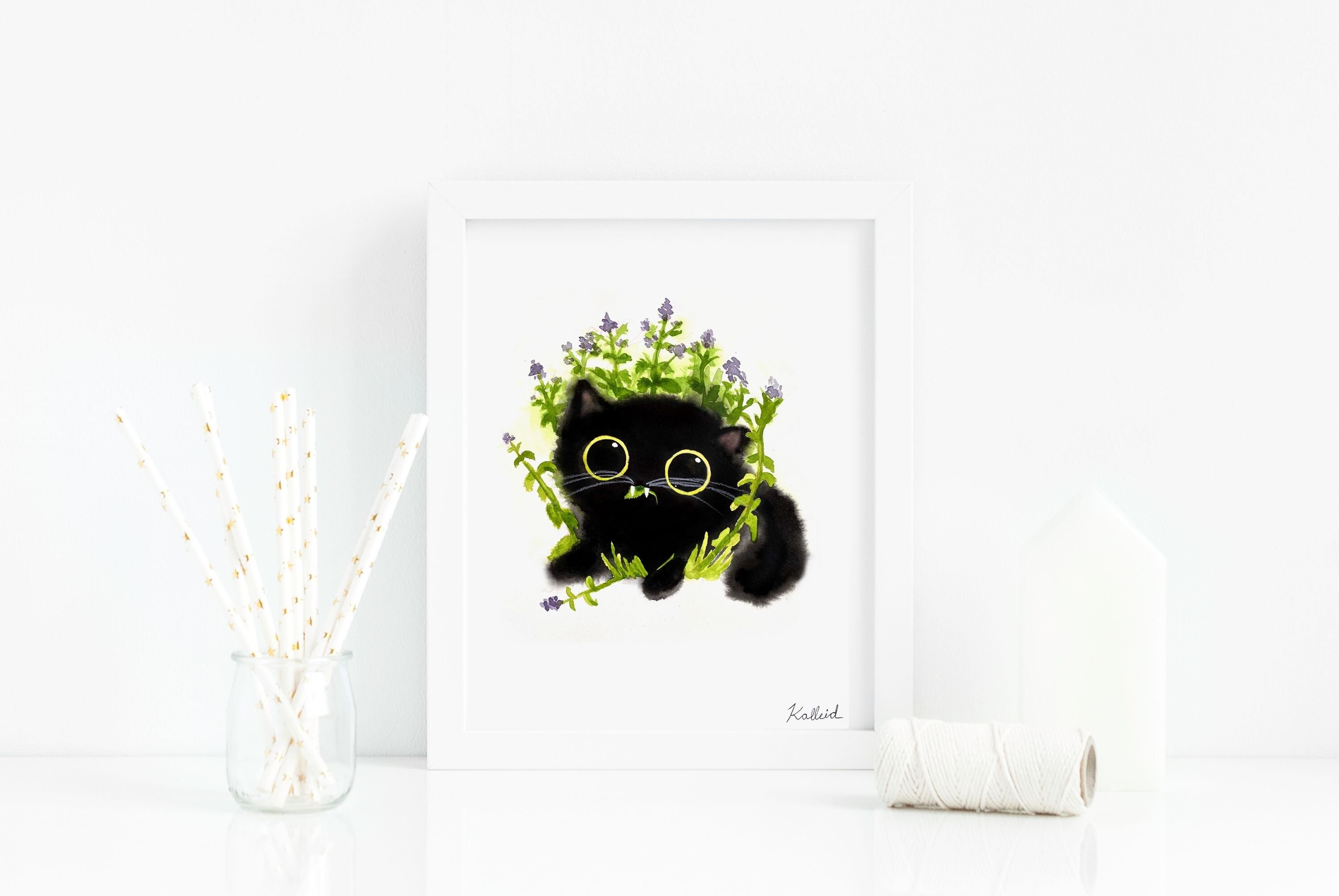 Catnip Cat Art Print Instant Download Art Printable Cat - Etsy
